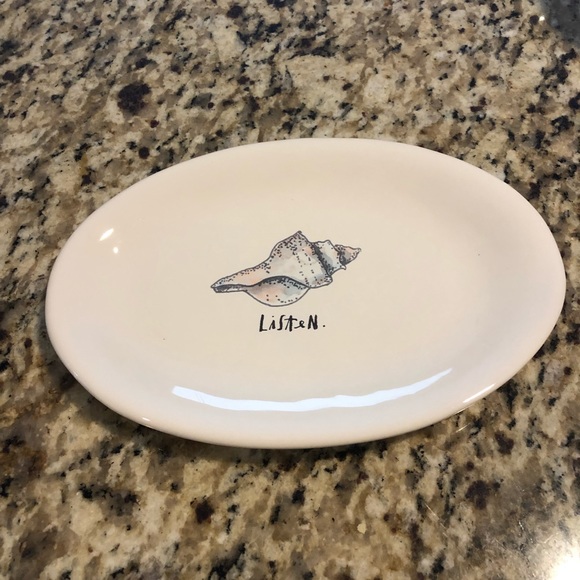 Rae Dunn | Dining | Rae Dunn Listen Shell Plate | Poshmark